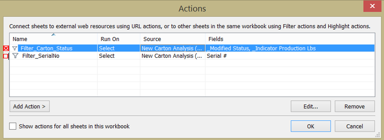 Idea: Enable / disable actions (action filters, highlight action, URL action)