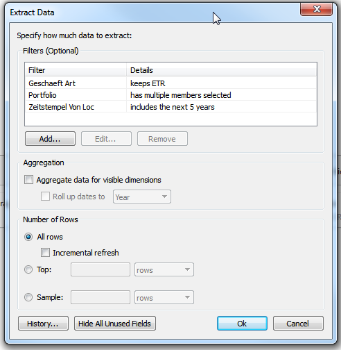 Idea: Extract filters should be inherited from data source filter