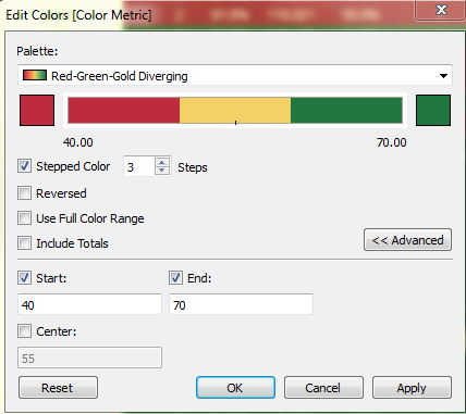 Idea: Addition to the new Color using separate legends