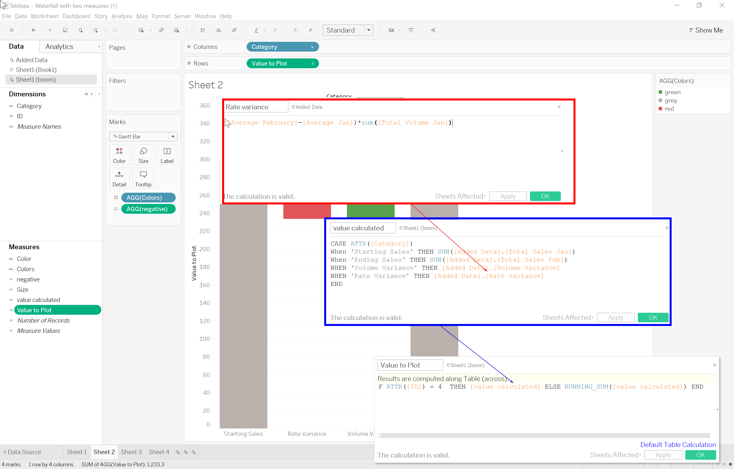 Idea: Multiple Calculated Field Editors or Popup that shows calculations