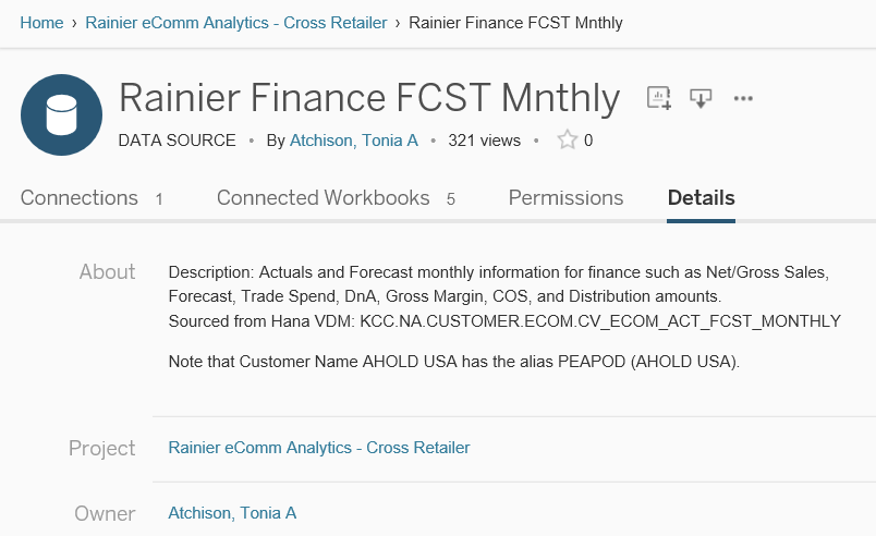 Idea: Display Data Source Description in the Data Sources Window