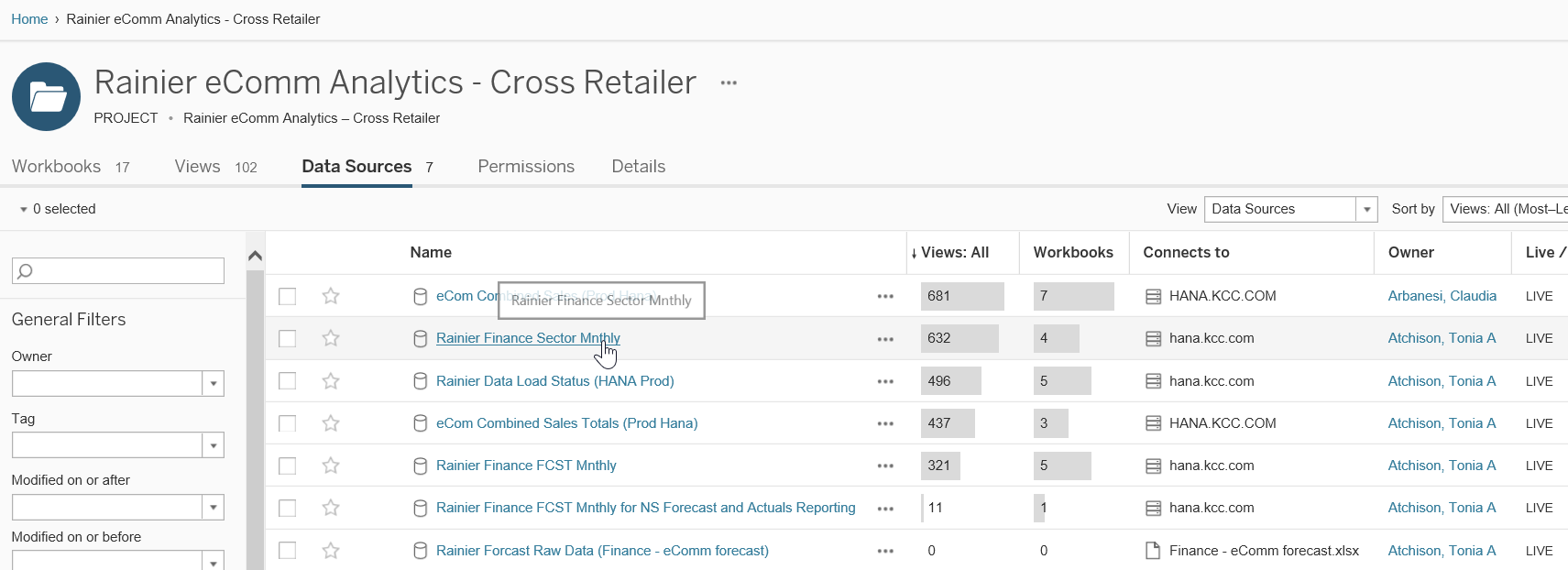 Idea: Display Data Source Description in the Data Sources Window