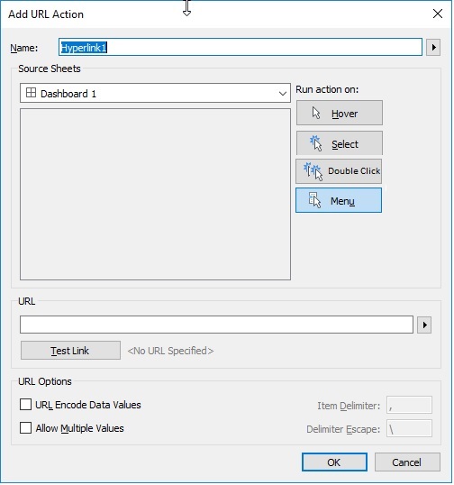 Idea: Run Dashboard action on double-click