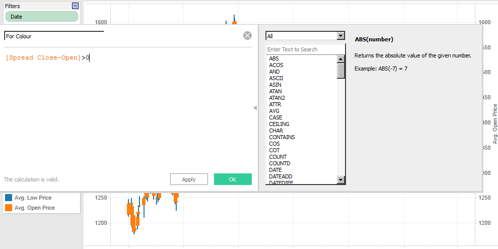 Candlestick Charts in Tableau