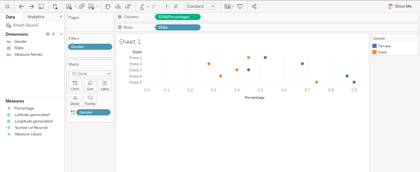 Creating a Dumbell/DNA Chart in Tableau