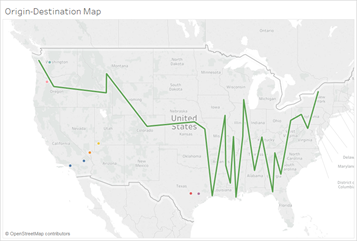 Origin-Destination Maps (or Flow Maps)