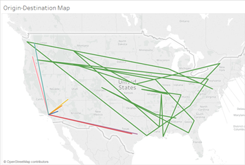 Origin-Destination Maps (or Flow Maps)
