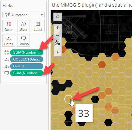 How to create hexagonal grids for spatial aggregation in Tableau