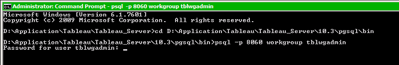 Accessing The Tableau Server Postgres Db