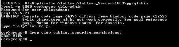Accessing The Tableau Server Postgres Db