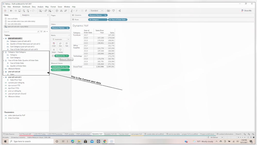 The Ultimate Guide To Yearoveryear Comparisons In Tableau Interworks