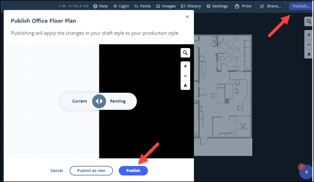 Converting floor plan images to Mapbox Tiles