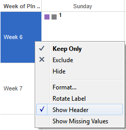 Creating a Tableau calendar from project data.