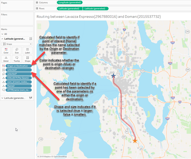 Dynamic Routing in Tableau (with a little PostgreSQL/PostGIS love)