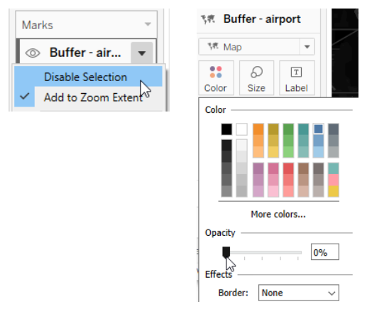 Custom map zoom with buffer and layers