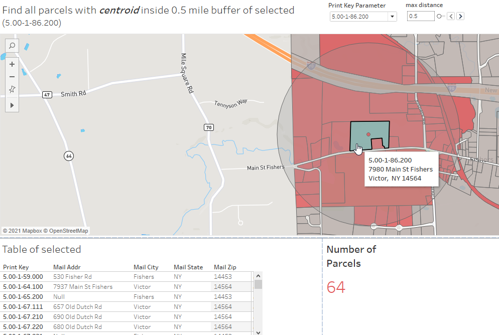 Custom map zoom with buffer and layers