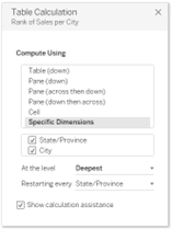 How to effectively use Table Calculation Filters