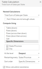 How to effectively use Table Calculation Filters