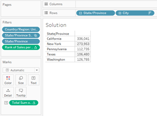 How to effectively use Table Calculation Filters